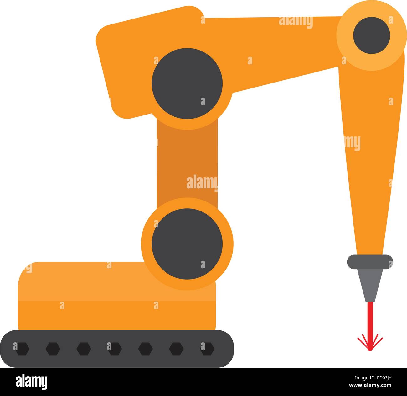 Isolated industrial robot arm icon Stock Vector Image & Art - Alamy