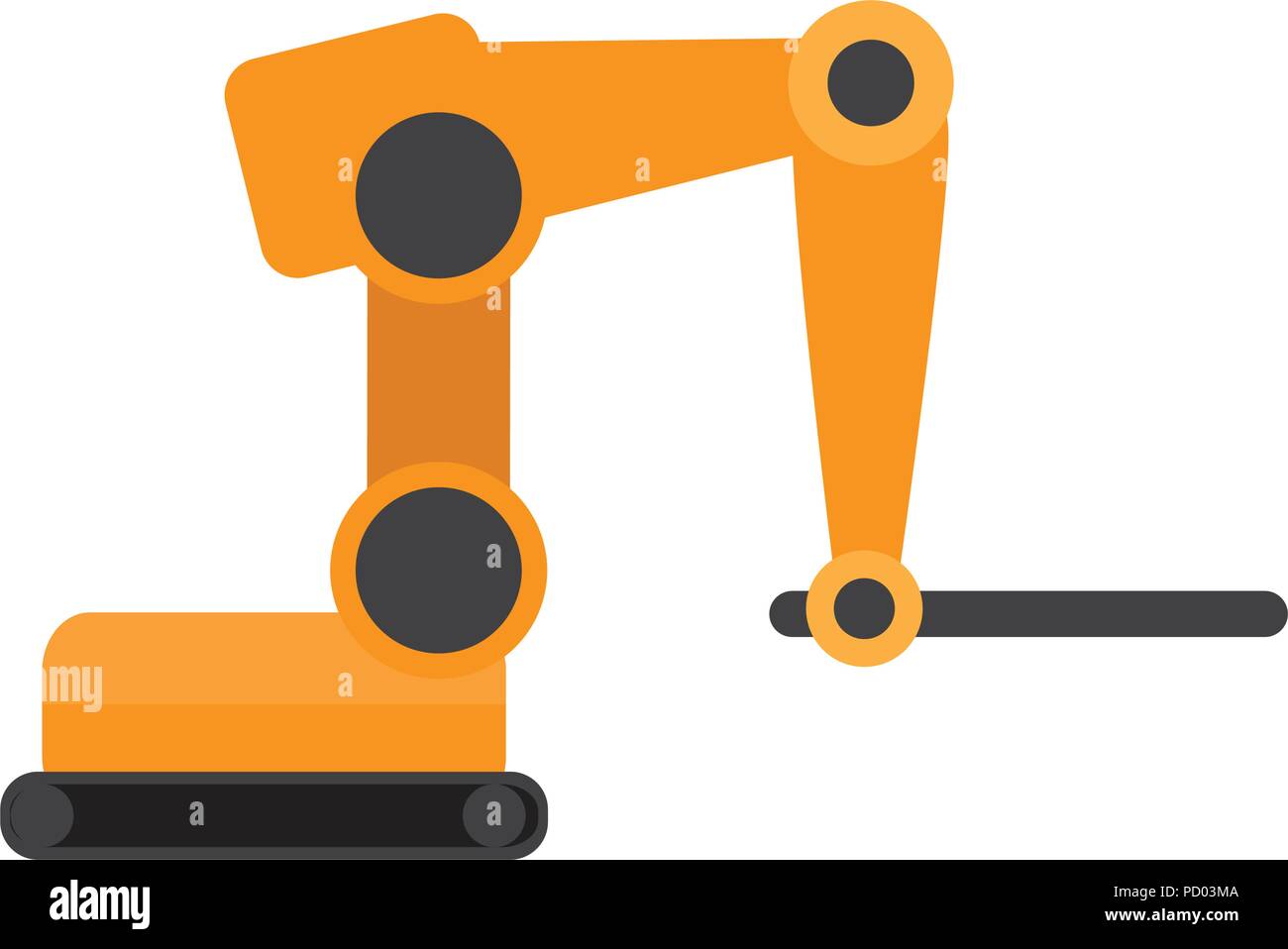 Isolated industrial robot arm icon Stock Vector Image & Art - Alamy
