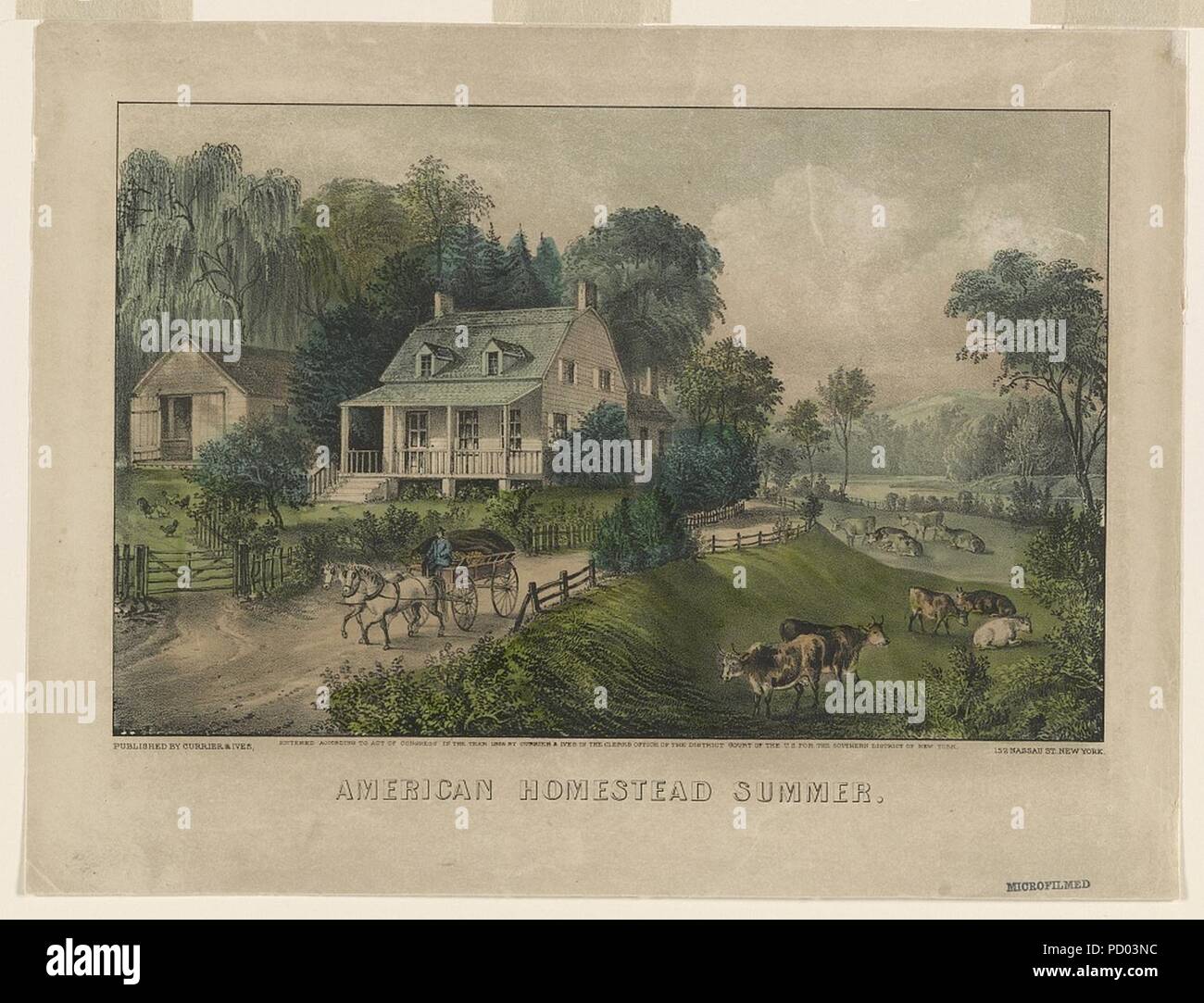 American homestead summer hi-res stock photography and images - Alamy