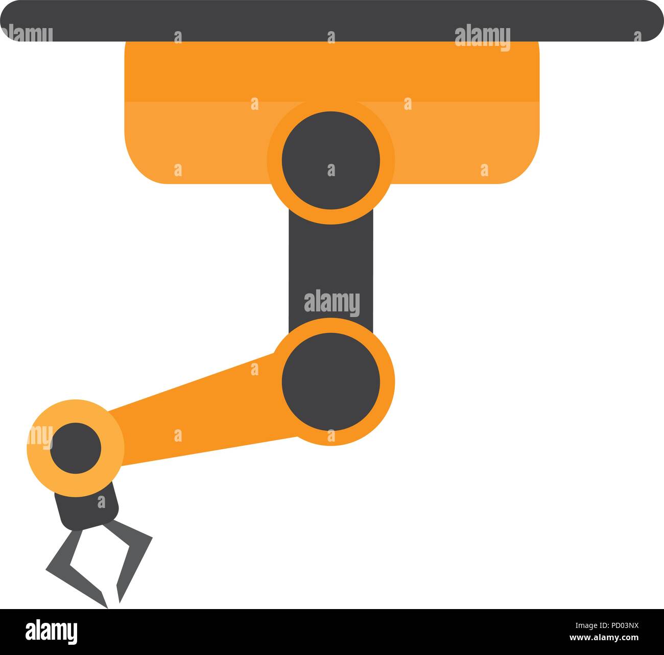 Isolated industrial robot arm icon Stock Vector Image & Art - Alamy