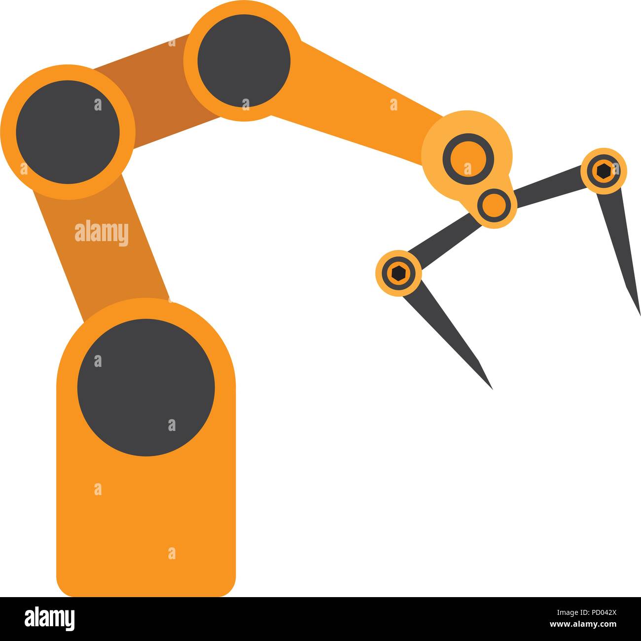 Robotic arm sign icon Stock Vector Images - Alamy