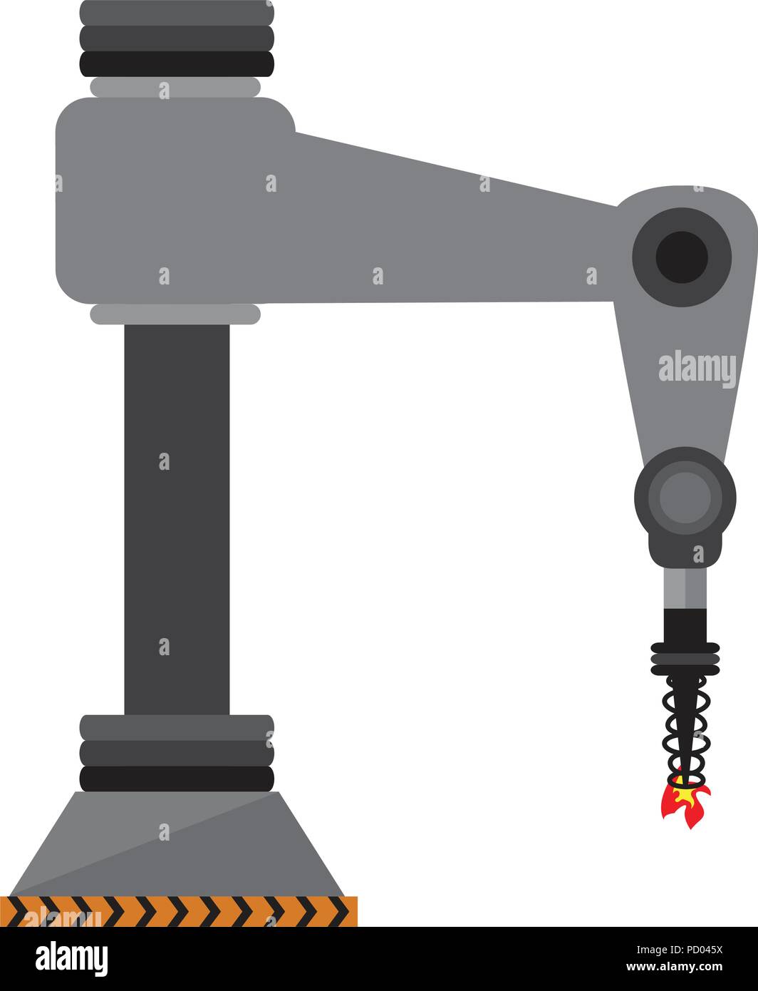 Isolated industrial robot arm icon Stock Vector Image & Art - Alamy