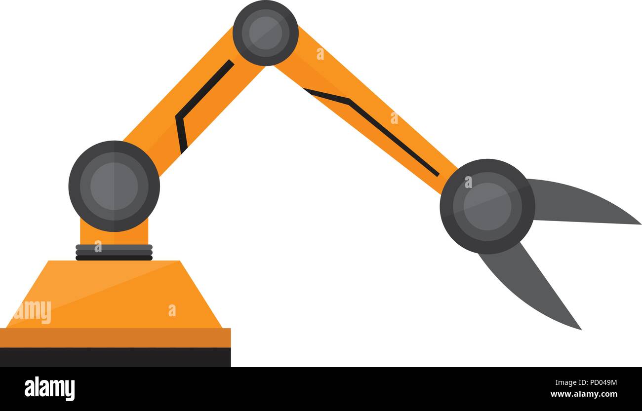 Isolated industrial robot arm icon Stock Vector Image & Art - Alamy