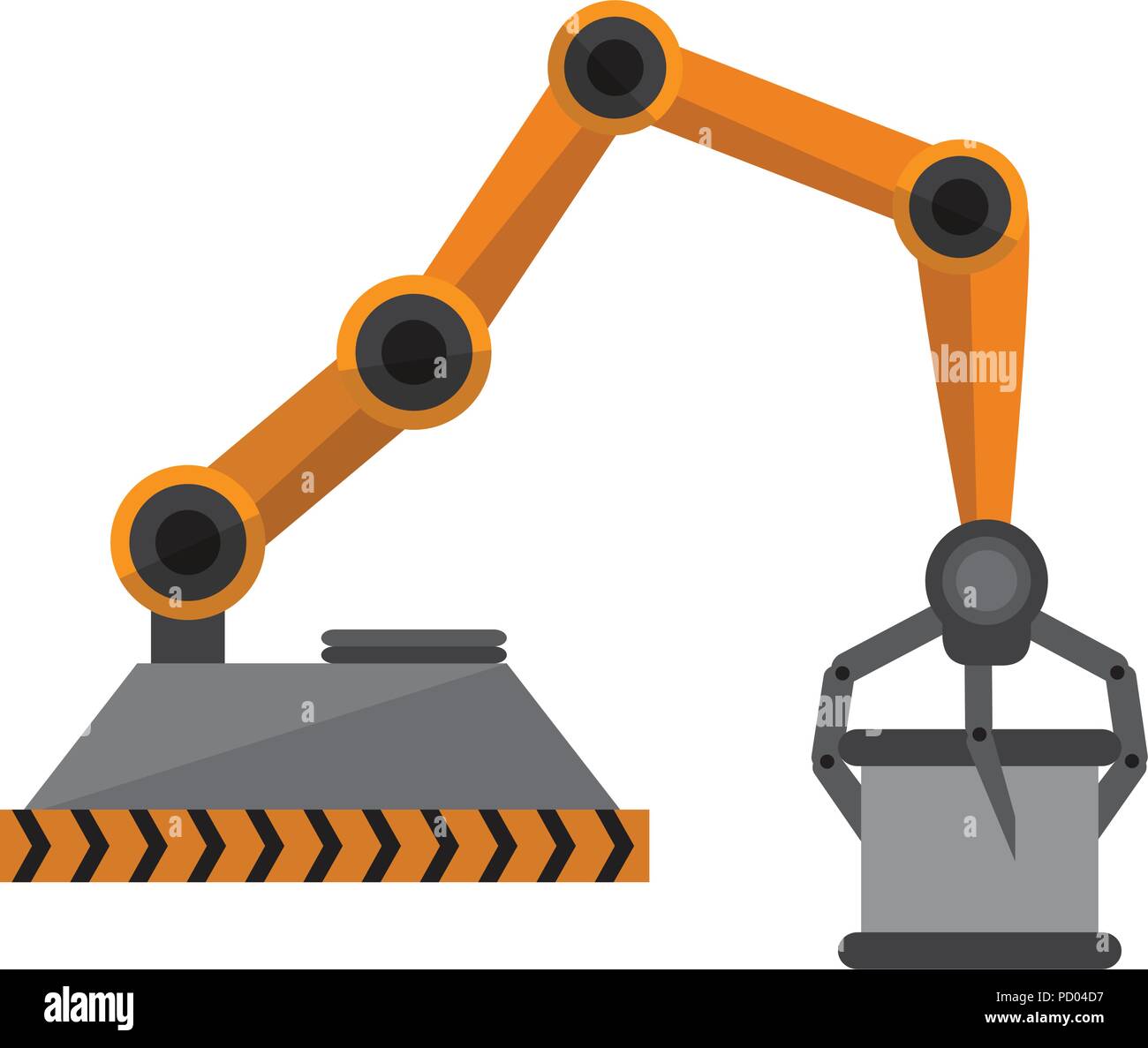Isolated industrial robot arm icon Stock Vector Image & Art - Alamy