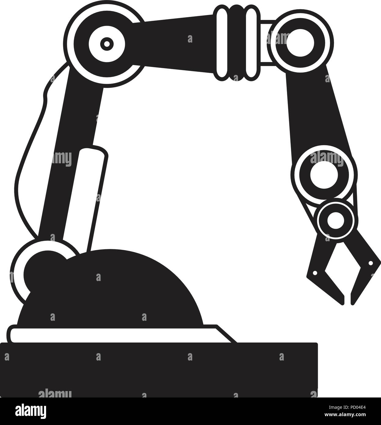 Isolated industrial robot arm icon Stock Vector Image & Art - Alamy