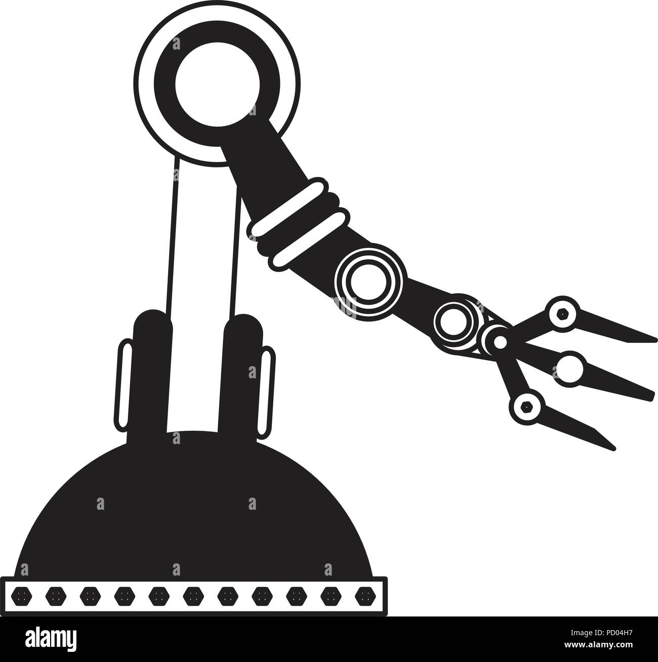 Isolated industrial robot arm icon Stock Vector Image & Art - Alamy