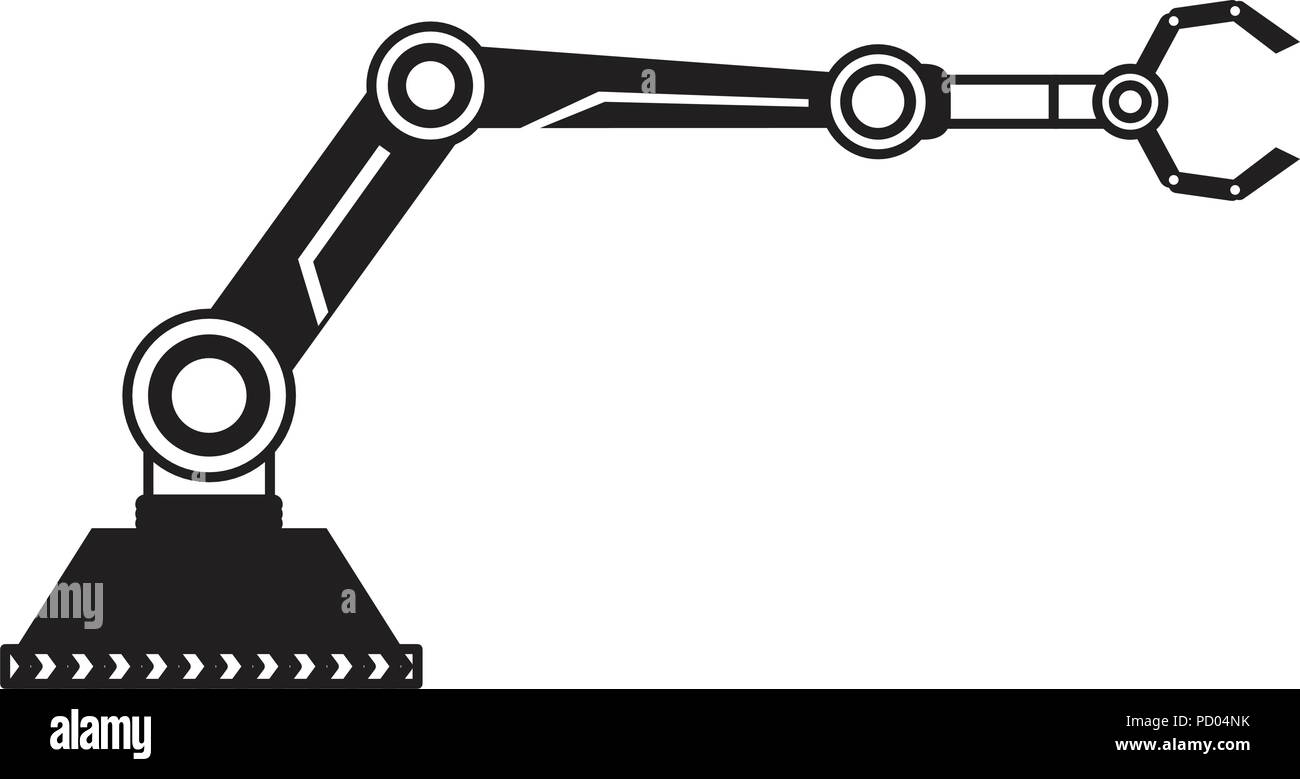 Isolated industrial robot arm icon Stock Vector Image & Art - Alamy