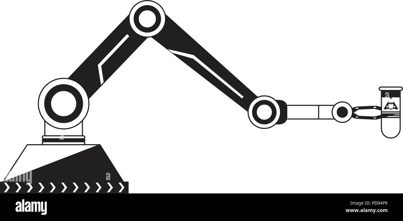 Isolated industrial robot arm icon Stock Vector Image & Art - Alamy