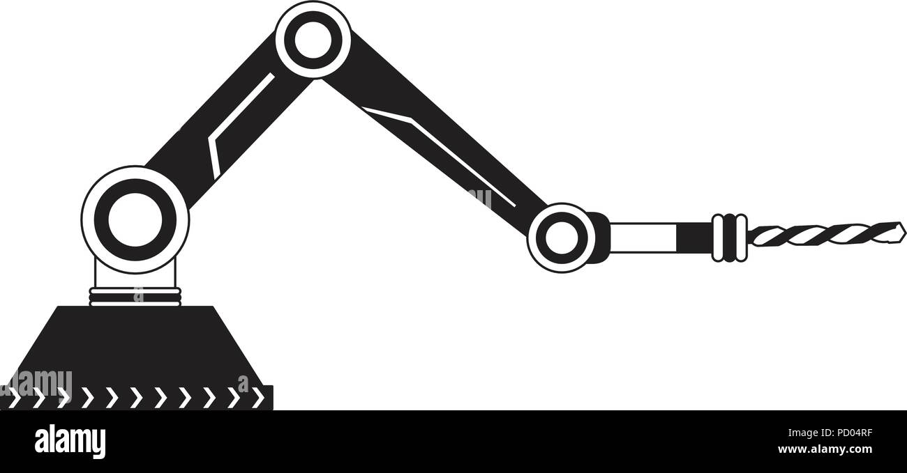 Isolated industrial robot arm icon Stock Vector Image & Art - Alamy