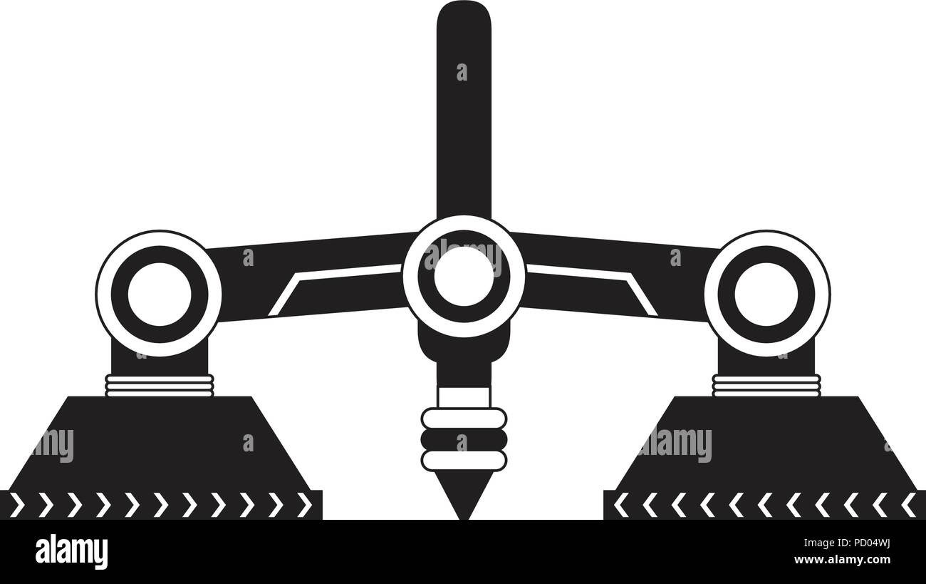 Isolated industrial robot arm icon Stock Vector Image & Art - Alamy