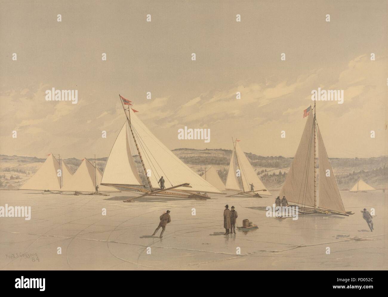 American Yachts Plate XXV. Avalanche, Gypsie, Icicle, Haze, Whiff and ...