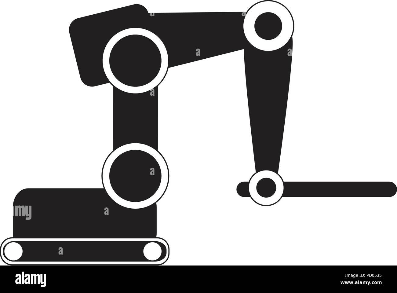 Isolated industrial robot arm icon Stock Vector Image & Art - Alamy