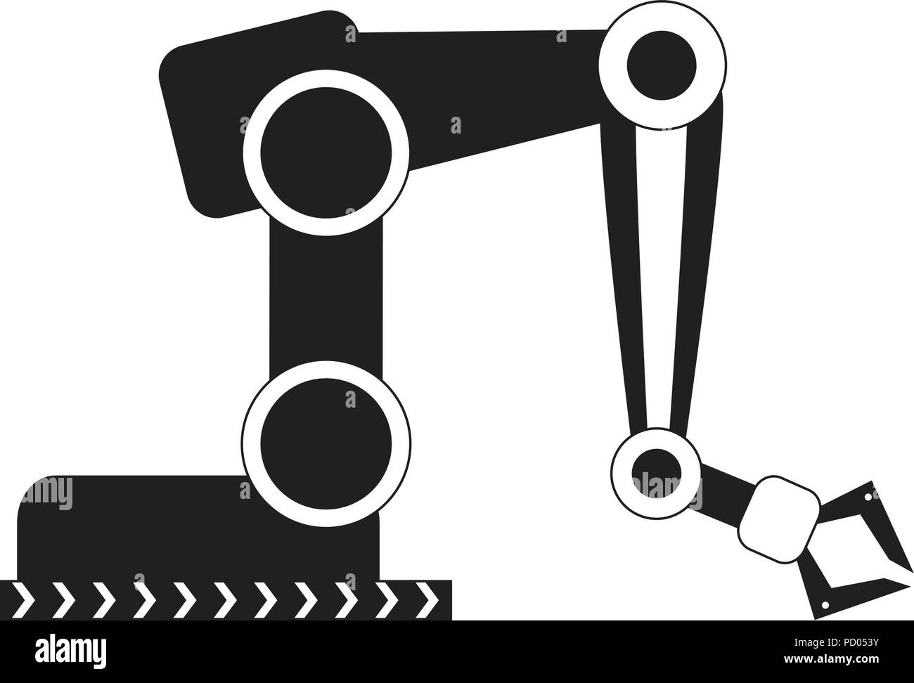 Isolated industrial robot arm icon Stock Vector Image & Art - Alamy