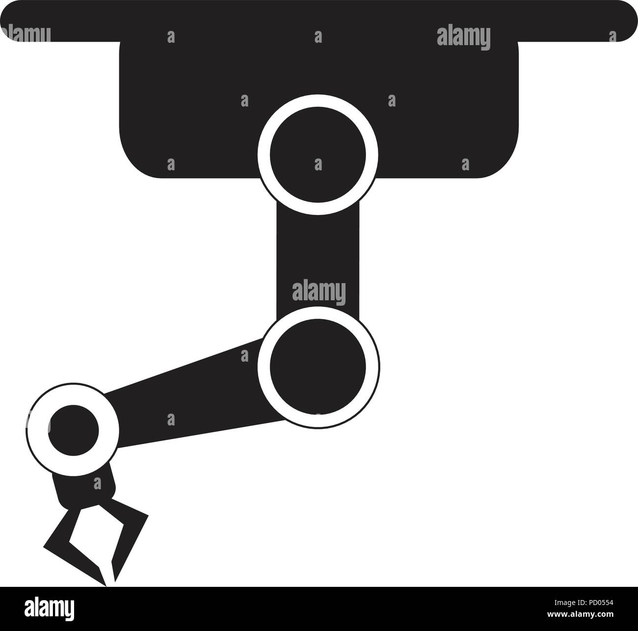 Isolated industrial robot arm icon Stock Vector Image & Art - Alamy