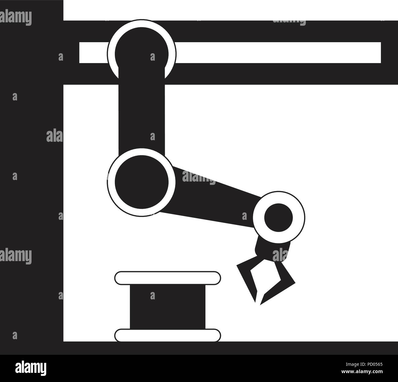 Isolated industrial robot arm icon Stock Vector Image & Art - Alamy