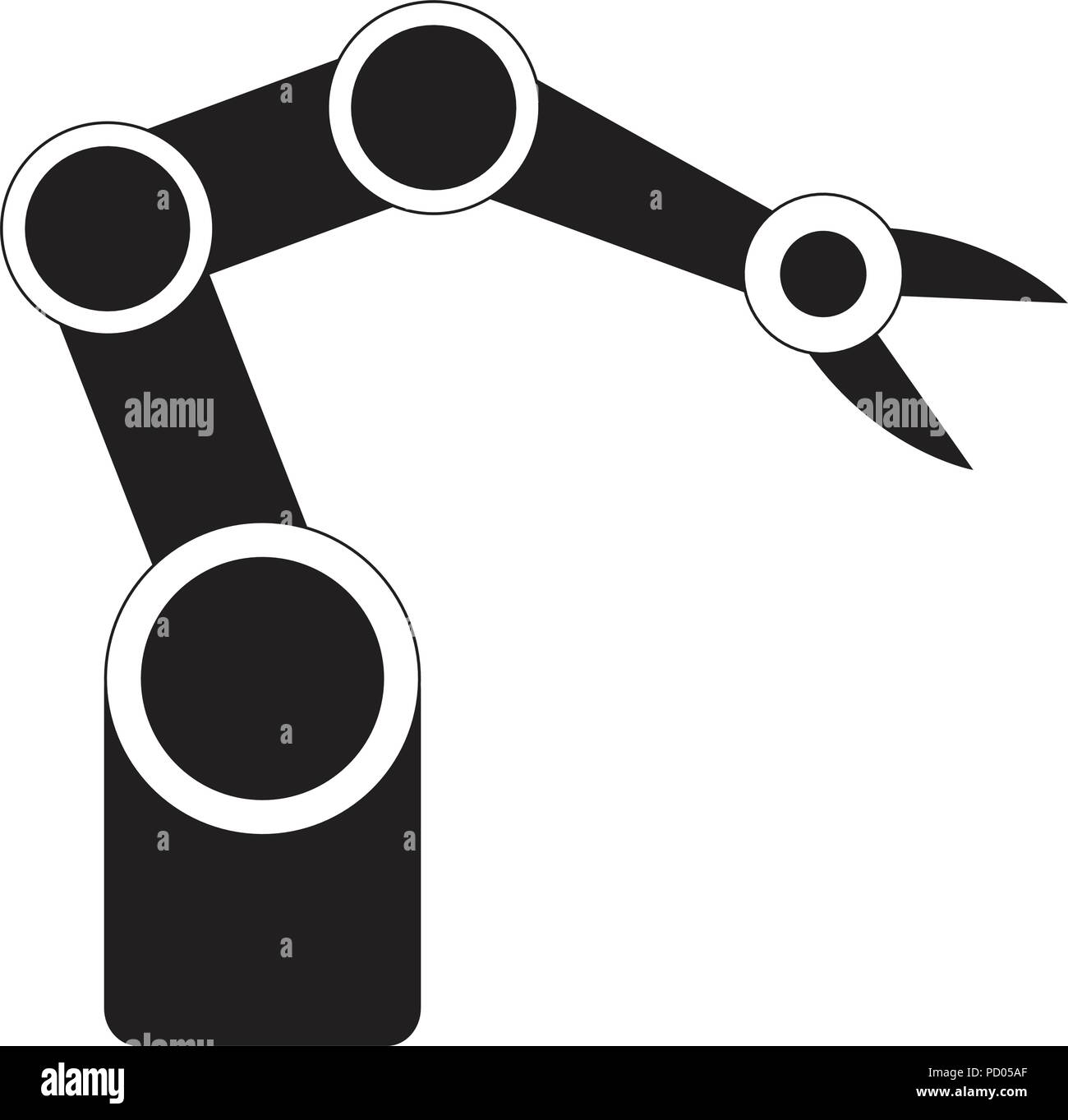 Isolated industrial robot arm icon Stock Vector Image & Art - Alamy