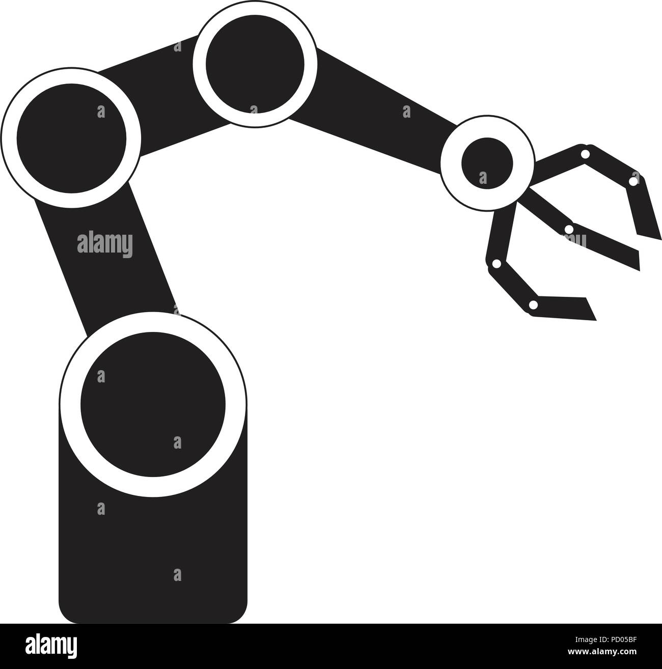 Isolated industrial robot arm icon Stock Vector Image & Art - Alamy