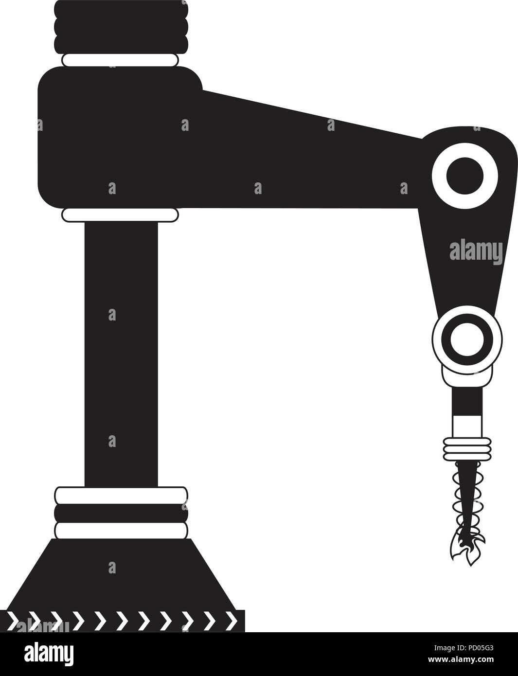 Isolated industrial robot arm icon Stock Vector Image & Art - Alamy