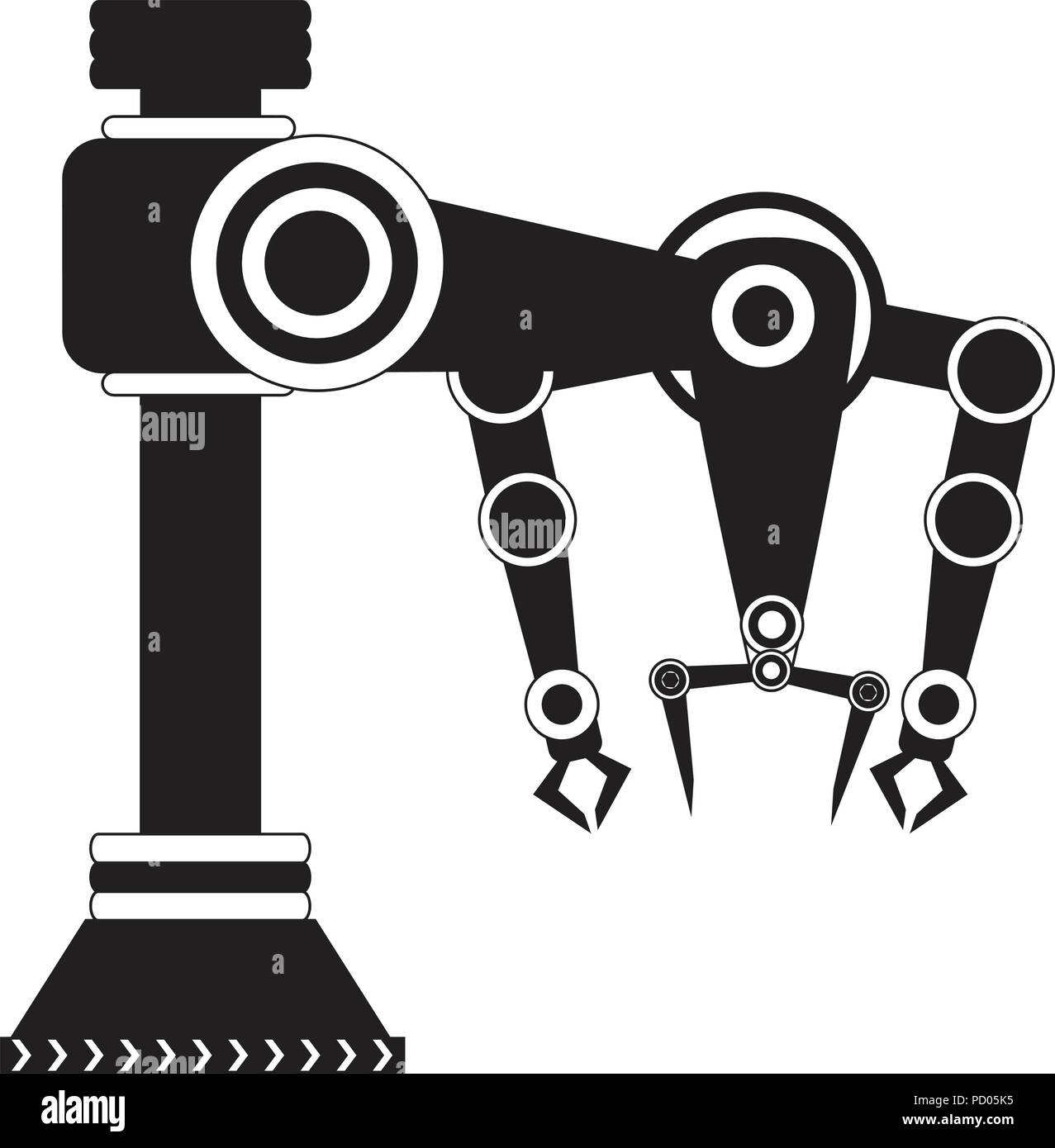 Isolated industrial robot arm icon Stock Vector Image & Art - Alamy
