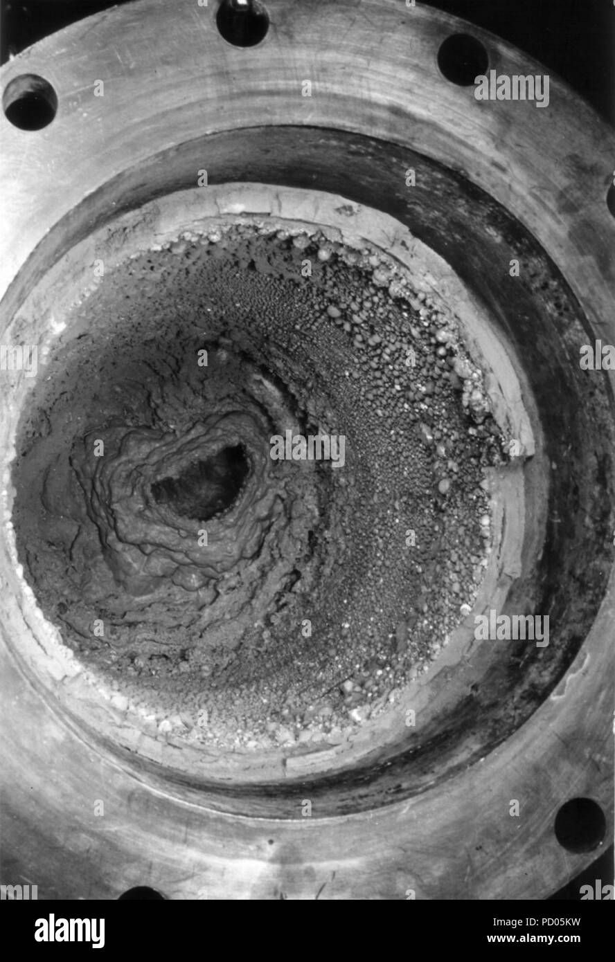 Ames Process pressure vessel remnant slag after reaction Stock Photo ...