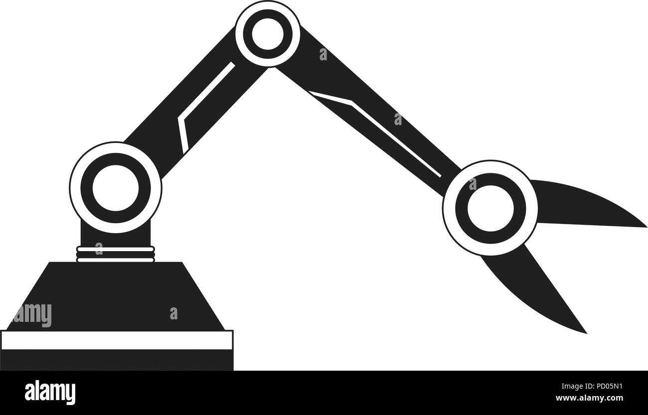 Isolated industrial robot arm icon Stock Vector Image & Art - Alamy