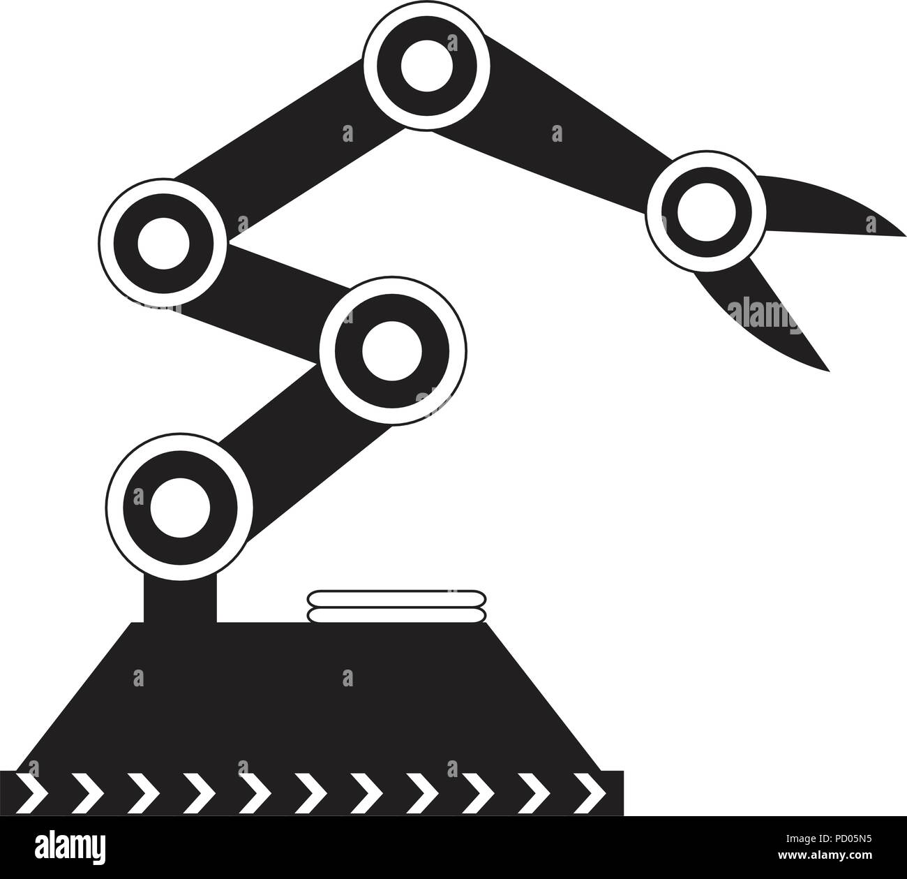 Isolated industrial robot arm icon Stock Vector Image & Art - Alamy