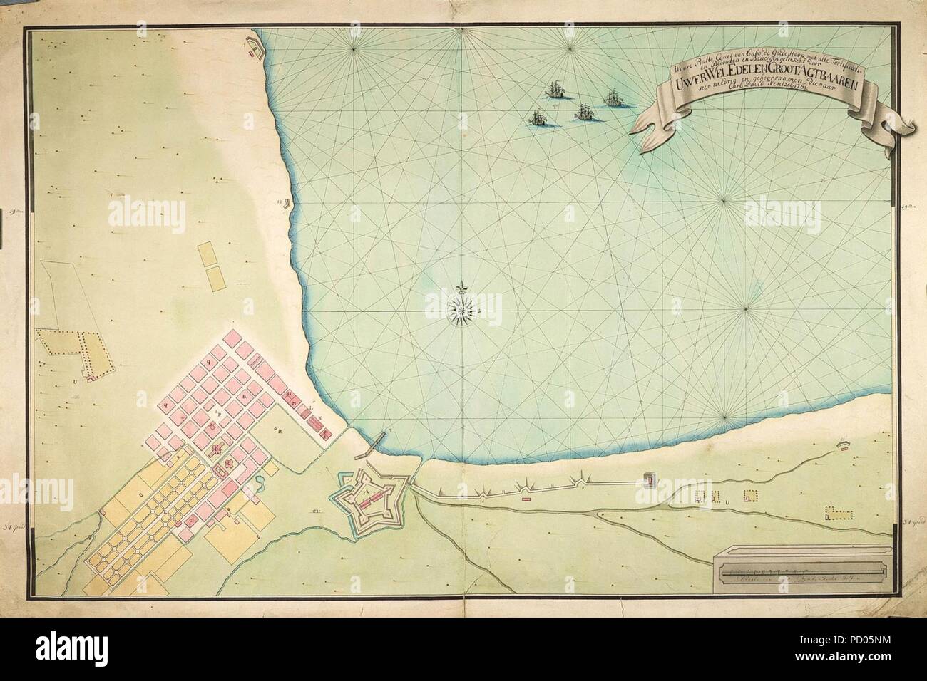 AMH-2484-NA Map of Cape of Good Hope Stock Photo - Alamy