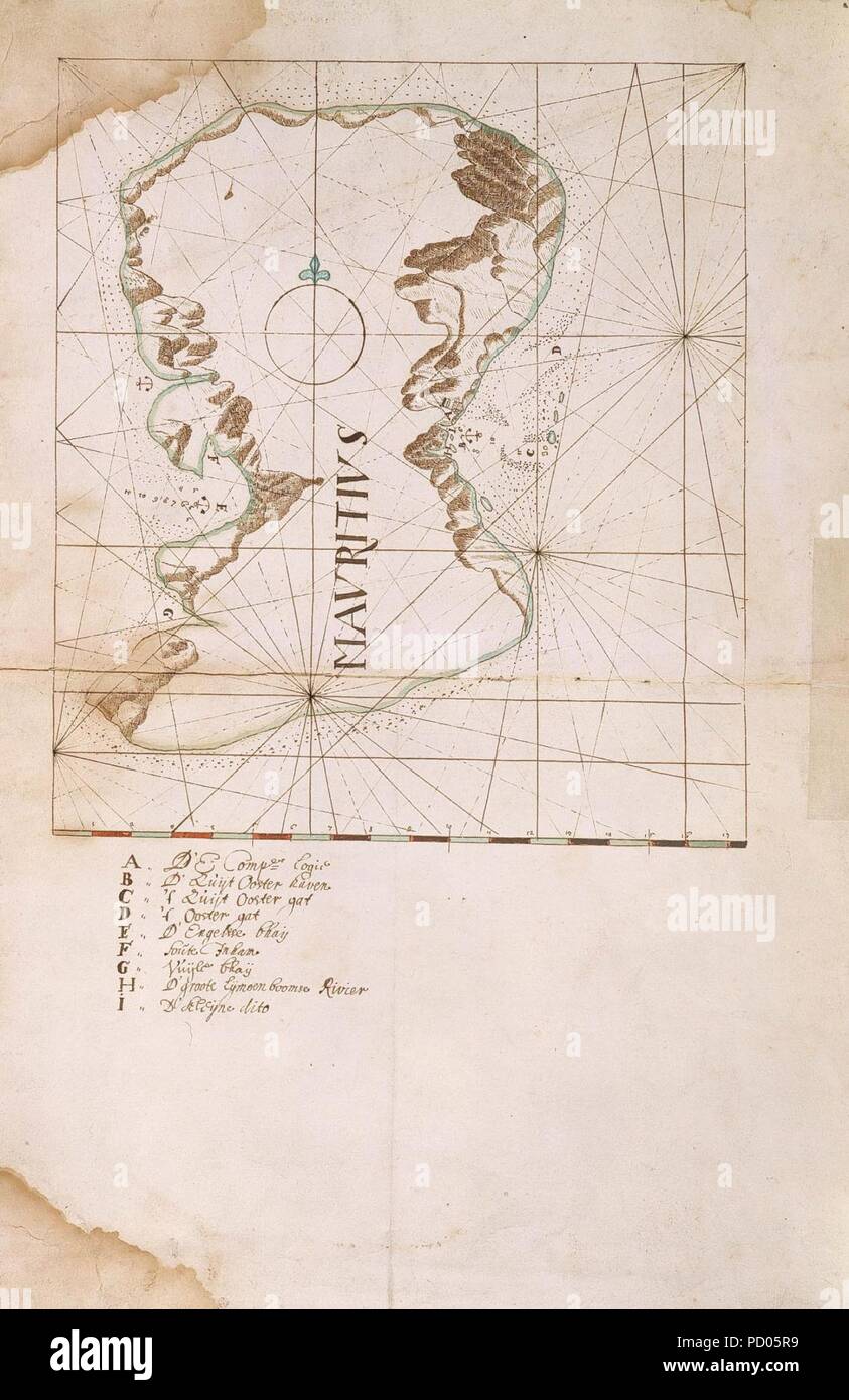 Old mauritius map hi-res stock photography and images - Alamy