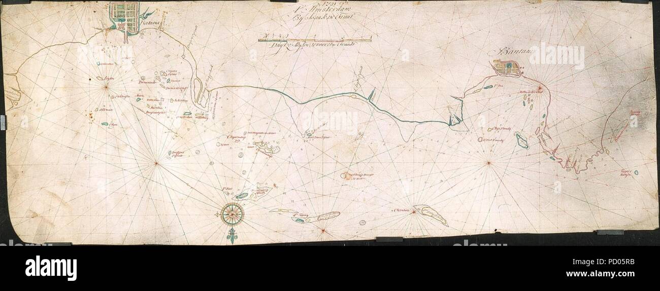 AMH-2524-NA Map of the north coast of Java with neighbouring islands ...