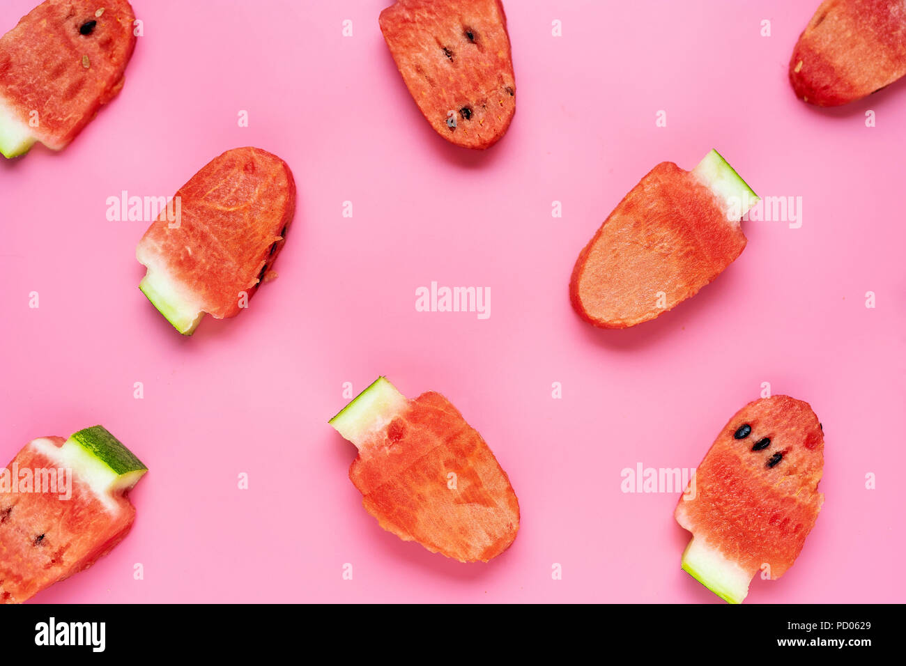 Top view of watermelon slices Stock Photo - Alamy