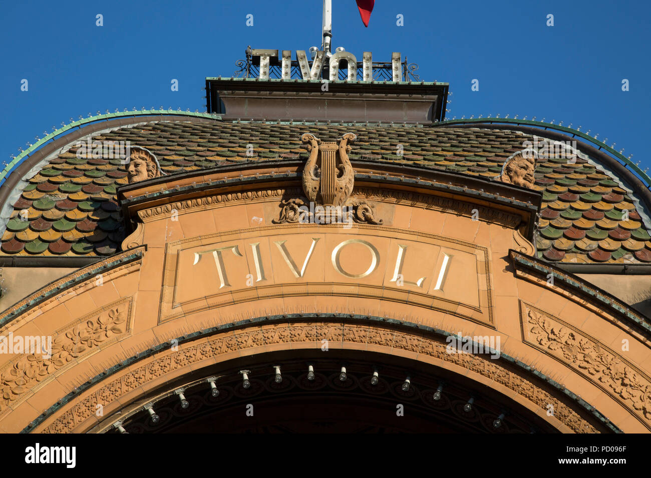 Tivoli Theme Park Entrance Sign, Copenhagen; Denmark Stock Photo - Alamy