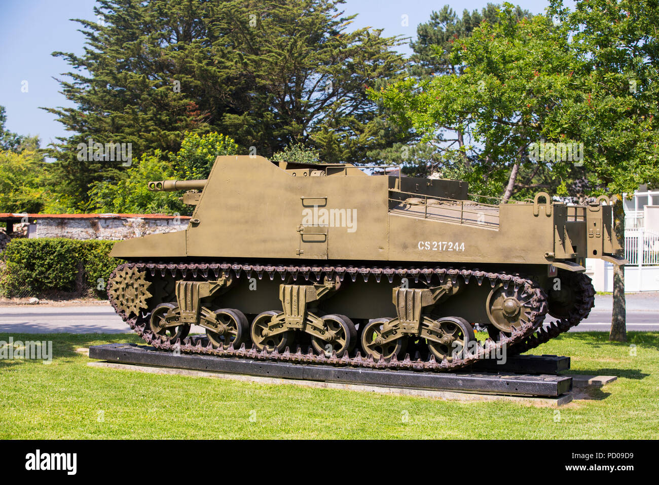 2nd World War tank (Sexton Self Propelled Gun) at a museum in ...