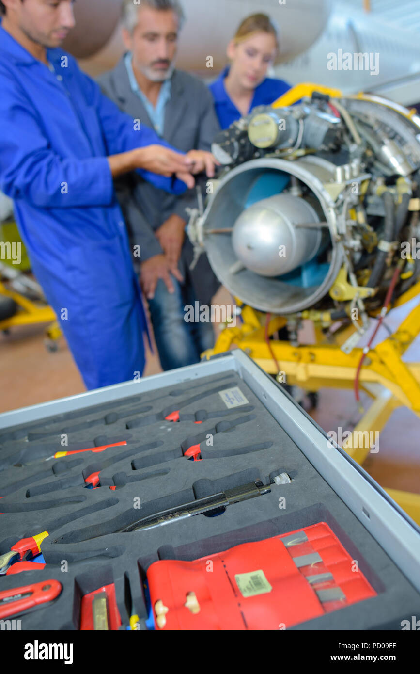 fixing an engine Stock Photo - Alamy