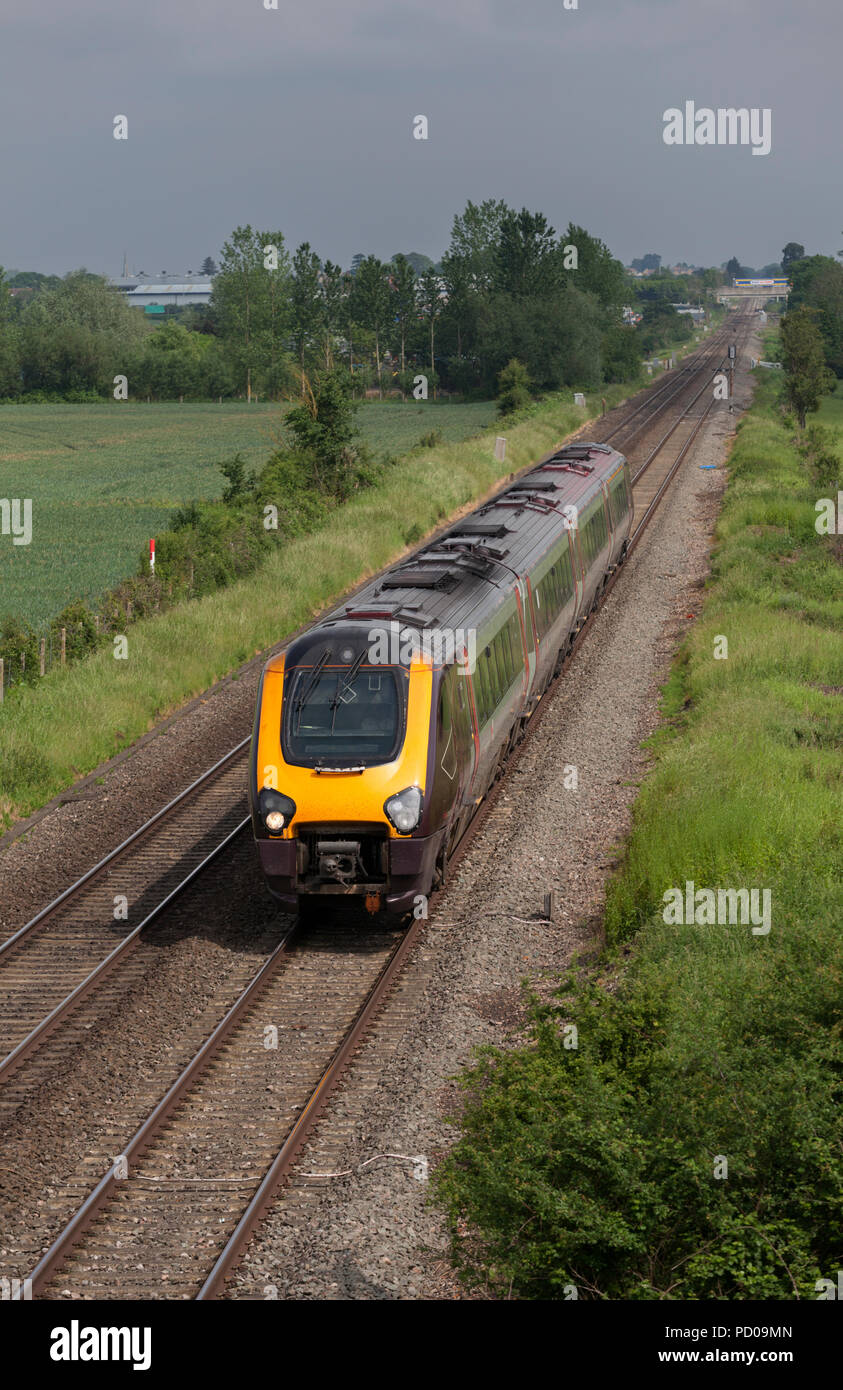 A Cross country trains class 220 voyager train at Ashchurch on the ...