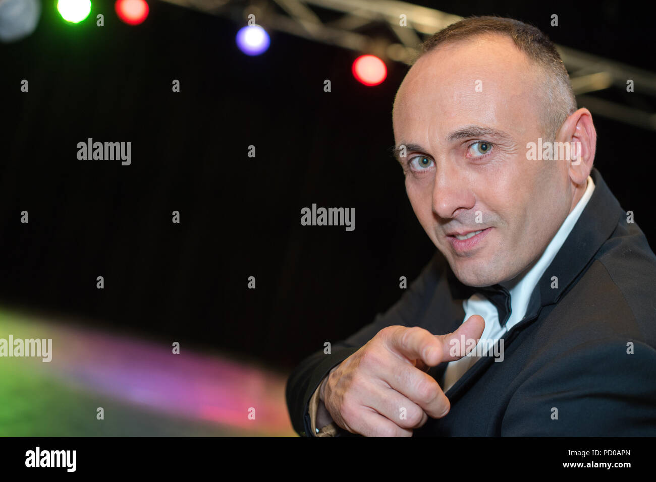 Man stage point hi-res stock photography and images - Alamy