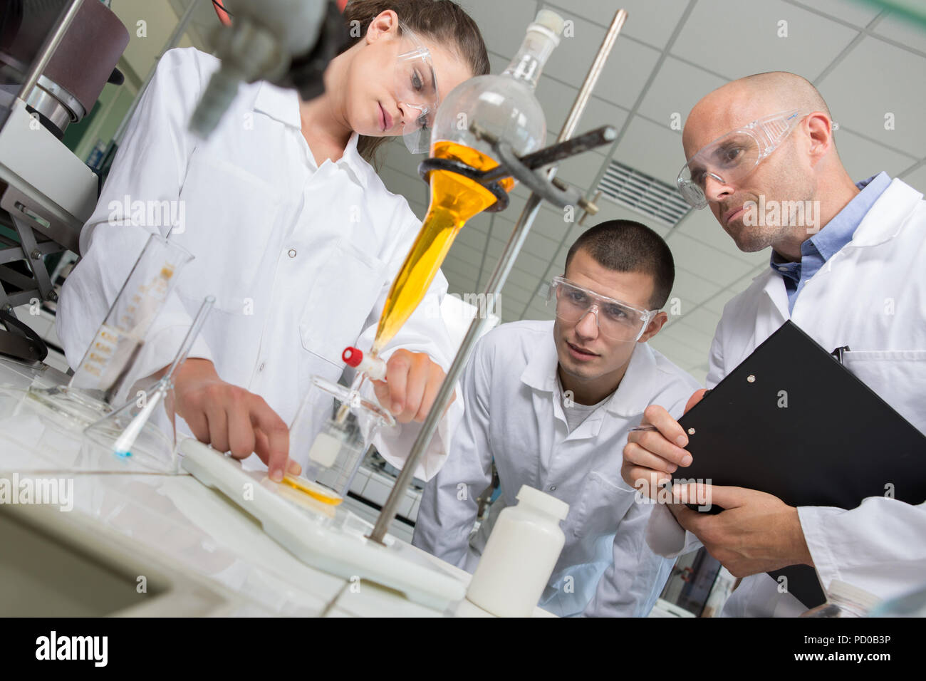 science research project students Stock Photo - Alamy