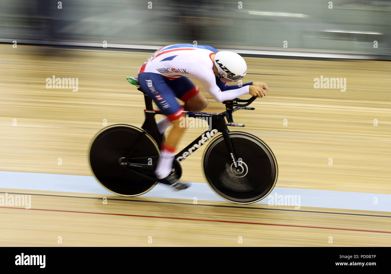 Great Britain's Charlie Tanfield in the men's 4000m individual pursuit ...