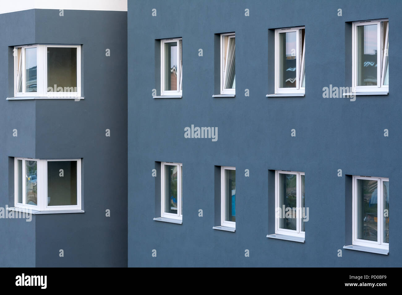 The windows in new modern residential building Stock Photo - Alamy