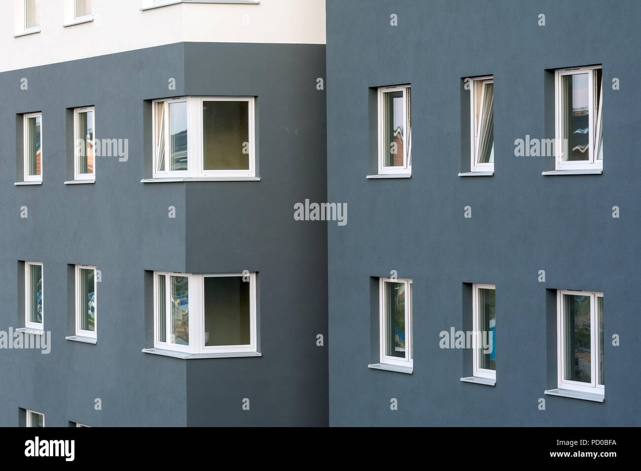 The windows in new modern residential building Stock Photo - Alamy
