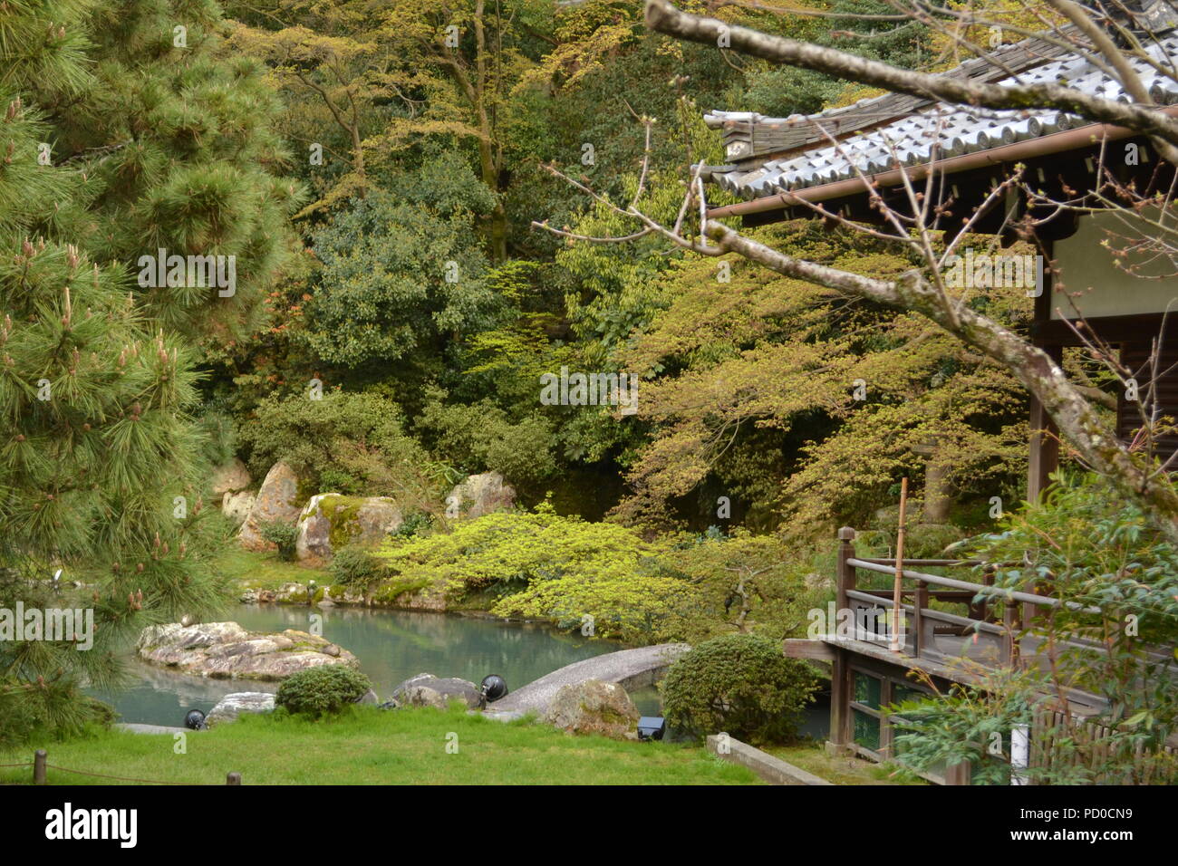 Japanese Garden Scenes around Kyoto Stock Photo - Alamy