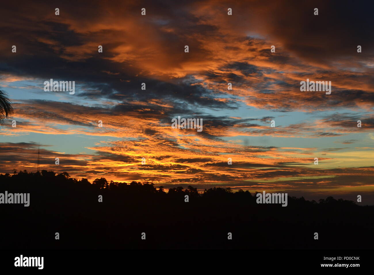 Wewak Harbour and Kairuru Island, Murik Lakes from the air. Papua New ...