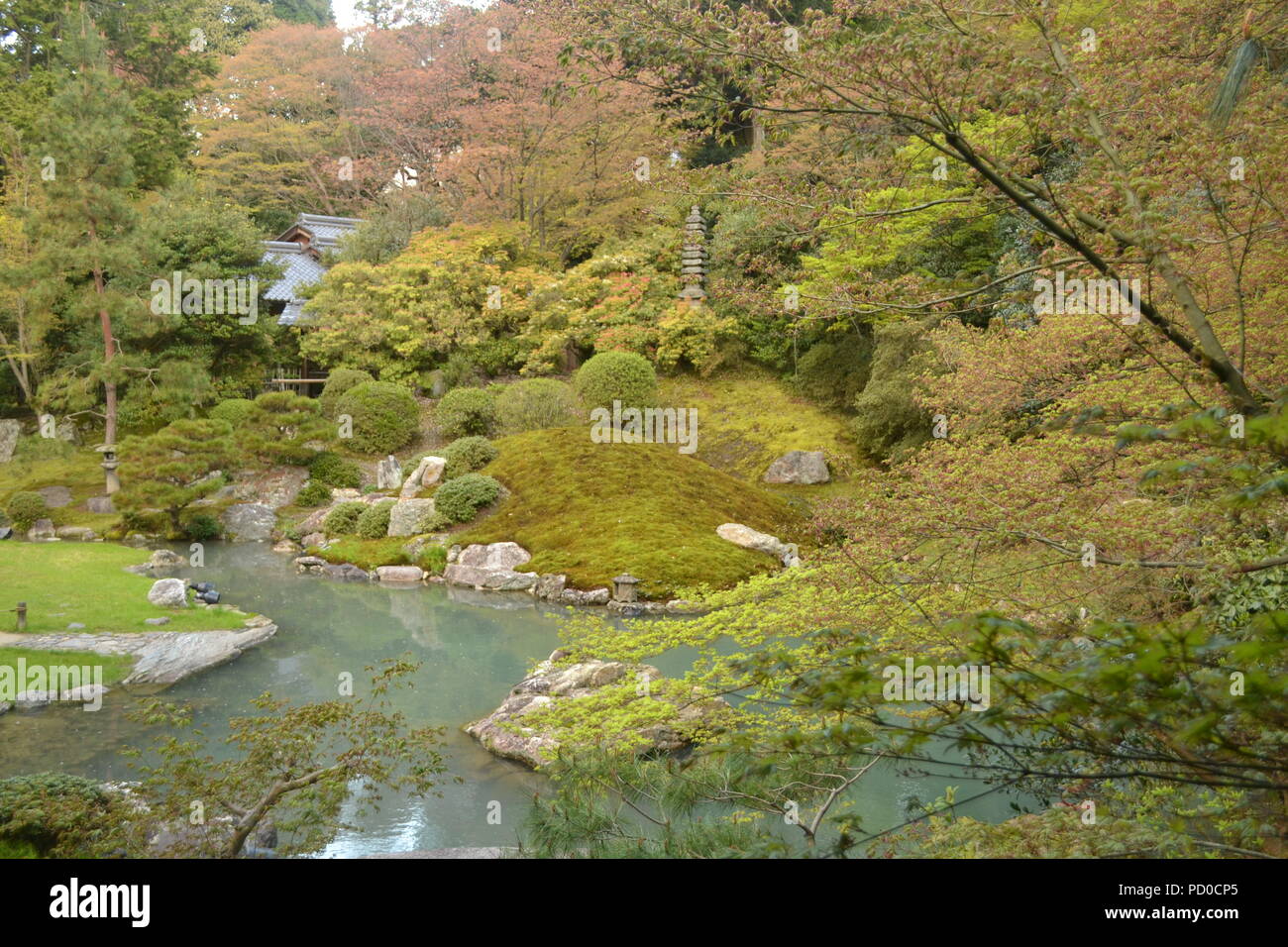 Japanese Garden Scenes around Kyoto Stock Photo - Alamy
