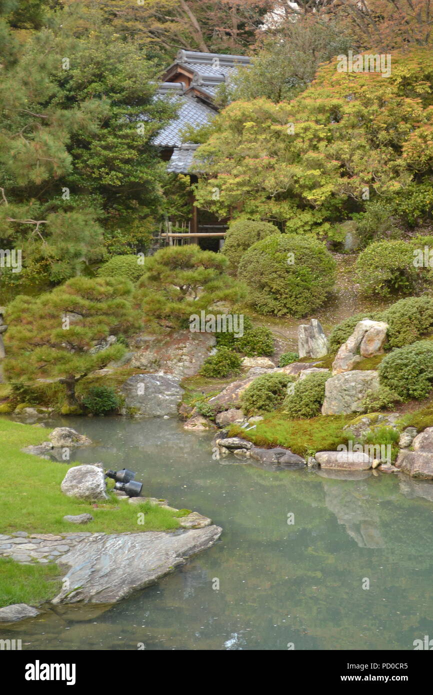Japanese Garden Scenes around Kyoto Stock Photo - Alamy