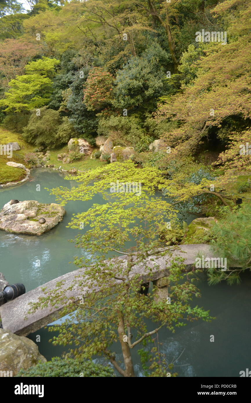 Japanese Garden Scenes around Kyoto Stock Photo - Alamy