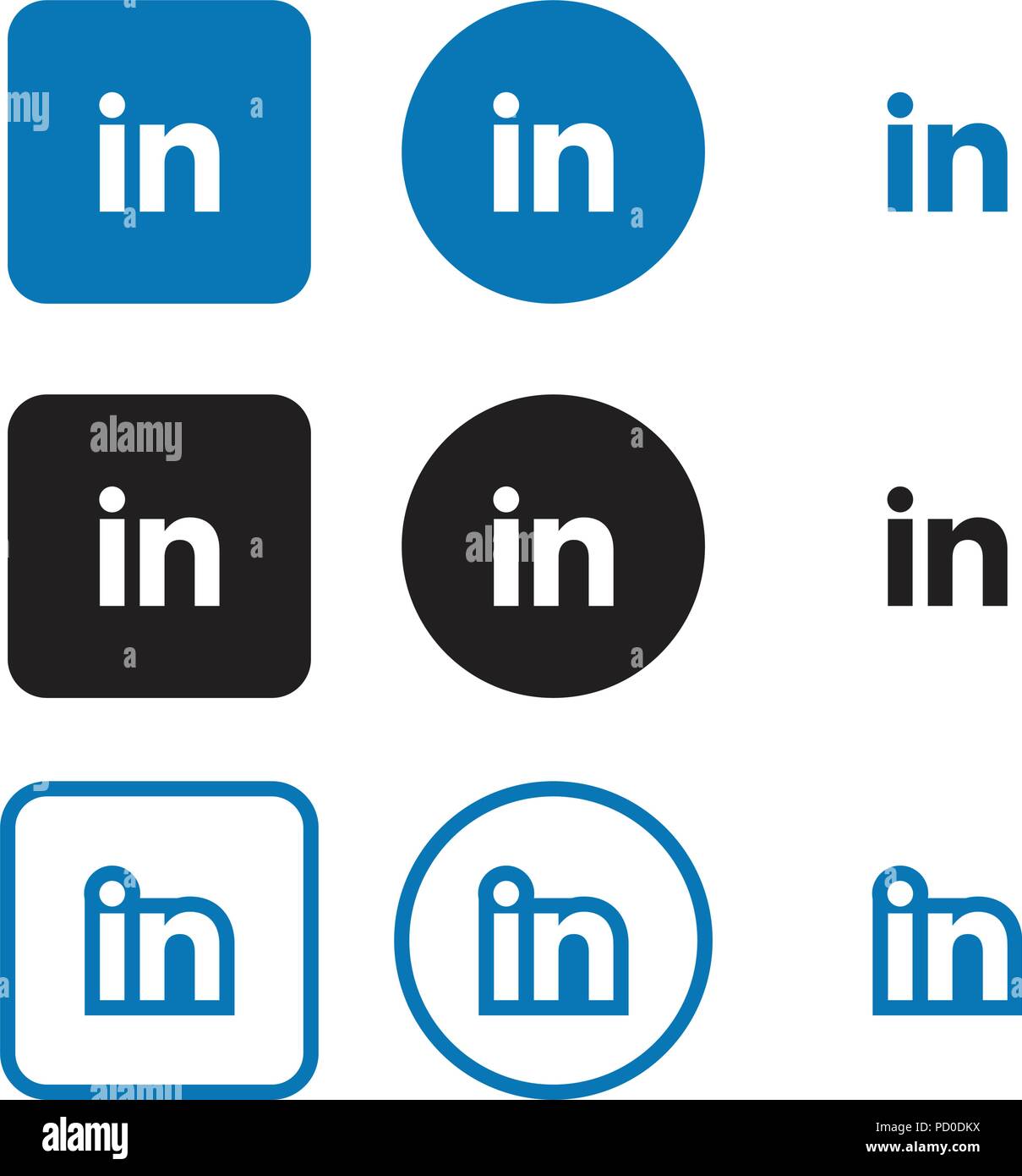 Social media icons Stock Vector Image & Art - Alamy