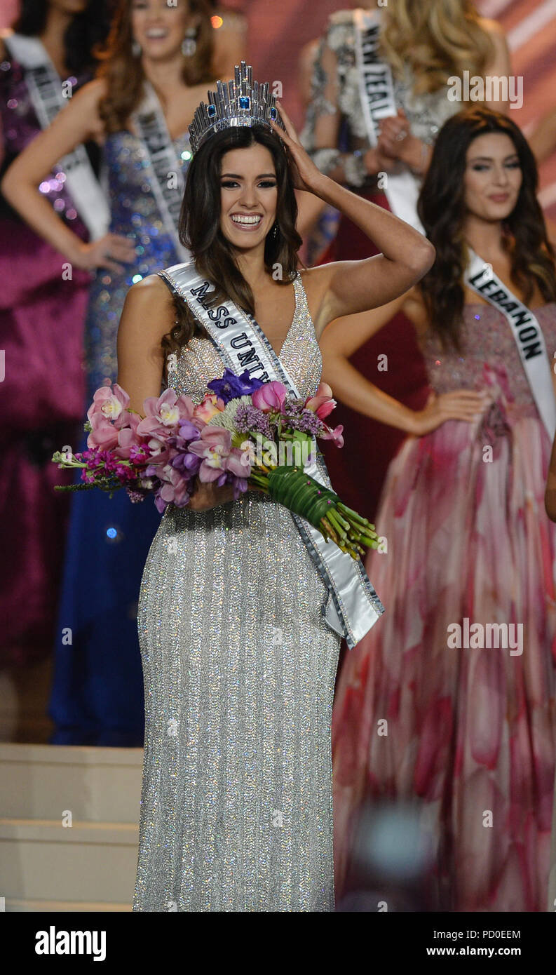 MIAMI, FL - JANUARY 25: Miss Colombia 2014 Paulina Vega is crowned Miss ...