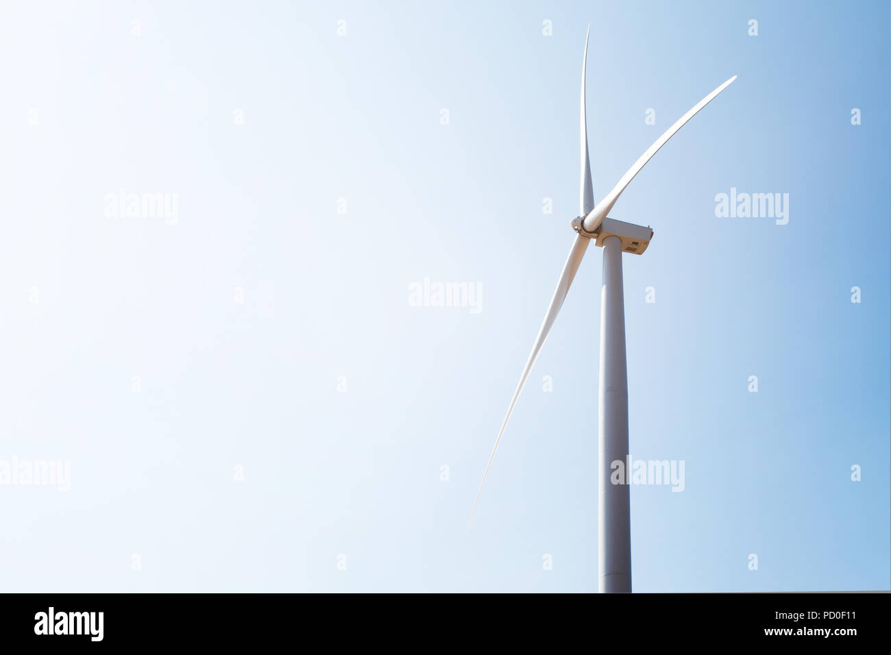 wind turbine with blue sky Stock Photo - Alamy