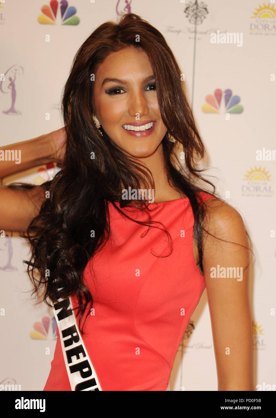 MIAMI, FL - JANUARY 20: Miss Dominican Republic Kimberly Castillo ...