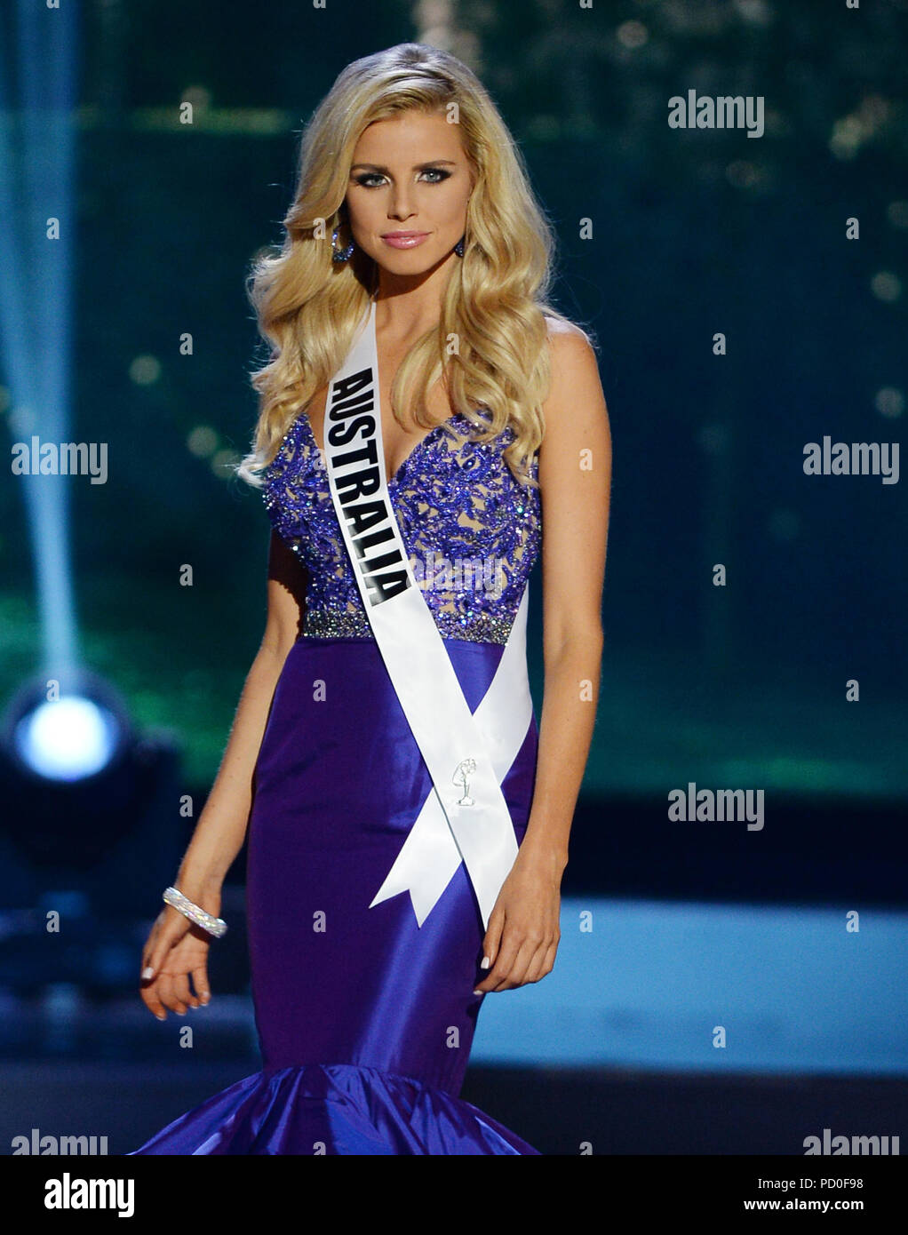 MIAMI, FL - JANUARY 21: Miss Australia Tegan Martin competes in the The ...