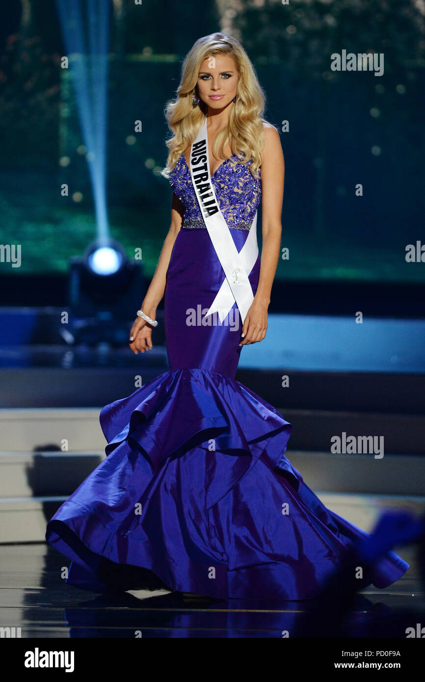 MIAMI, FL - JANUARY 21: Miss Australia Tegan Martin competes in the The ...
